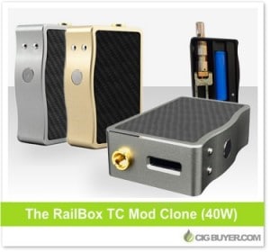 Rail Box 40W TC Mod Clone - $69.04 | CigBuyer.com