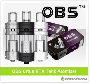 OBS Crius RTA Tank - Just $18.99 | CigBuyer.com