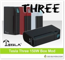 Tesla Three 150W Box Mod - $34.99 | CigBuyer.com