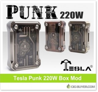 Tesla Punk 220W Box Mod - $49.88 | CigBuyer.com