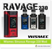 Wismec Sinuous Ravage 230 Box Mod / Kit - From $37.04 | CigBuyer.com