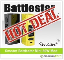 Smoant Battlestar Mini 80W Mod Deal - ONLY $19.99! | CigBuyer.com